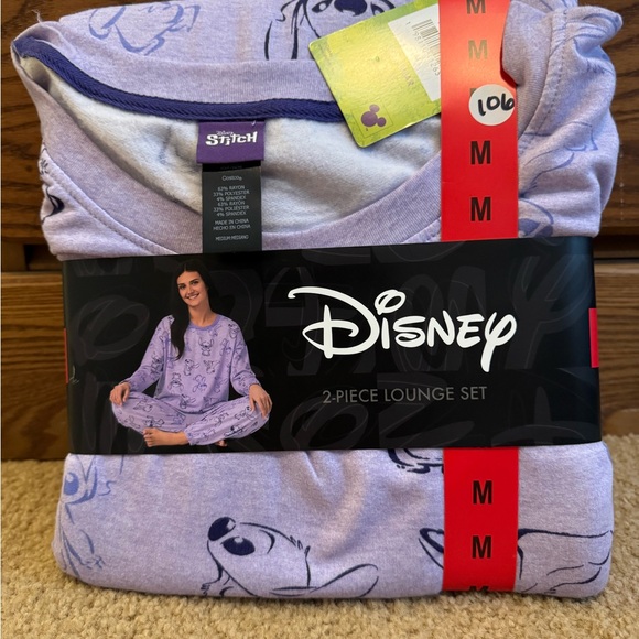 Disney | Intimates & Sleepwear | Disney Stitch Purple Lounge Set | Poshmark